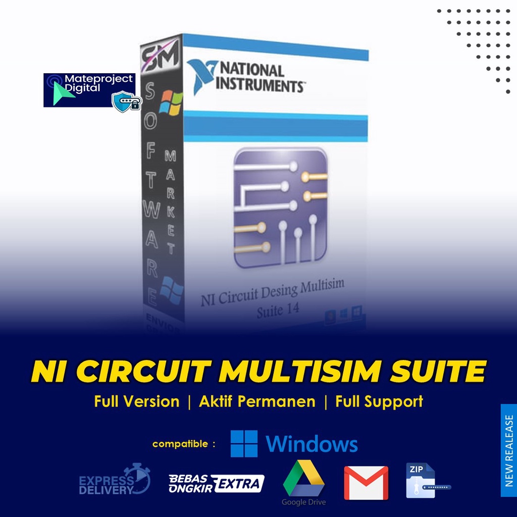 Jual Software Ni Multisim 2022 Profesional Lisensi Lifetime | Shopee ...