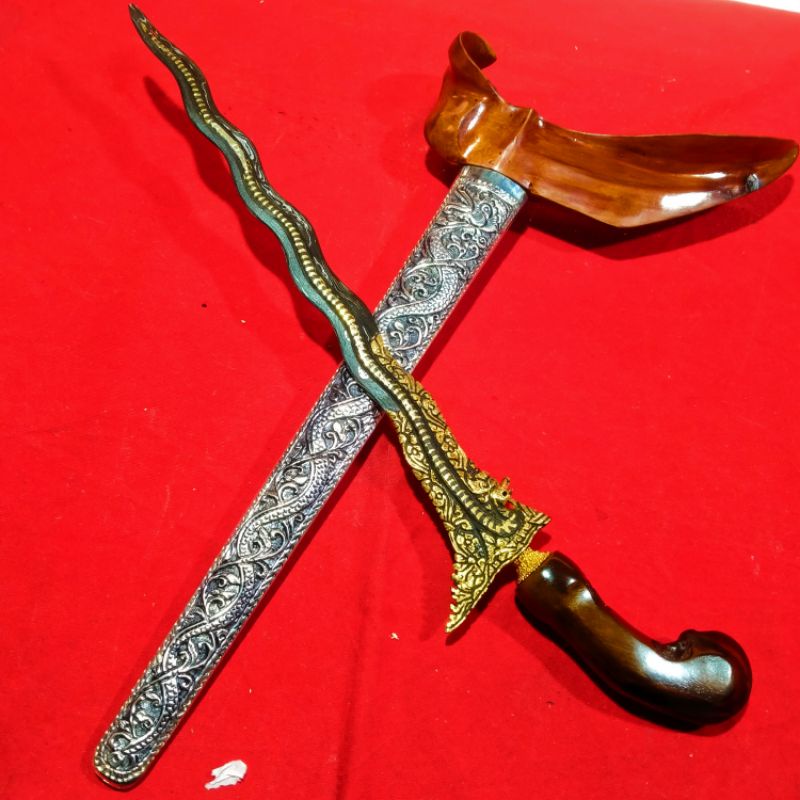 Jual Keris Nogo Welang Luk 11 Kamardikan Garap Alus | Shopee Indonesia