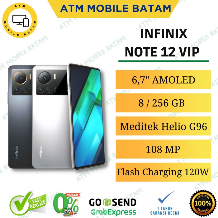 Jual Infinix Note 12 Vip 8/256 GB Garansi Resmi - Grey | Shopee Indonesia