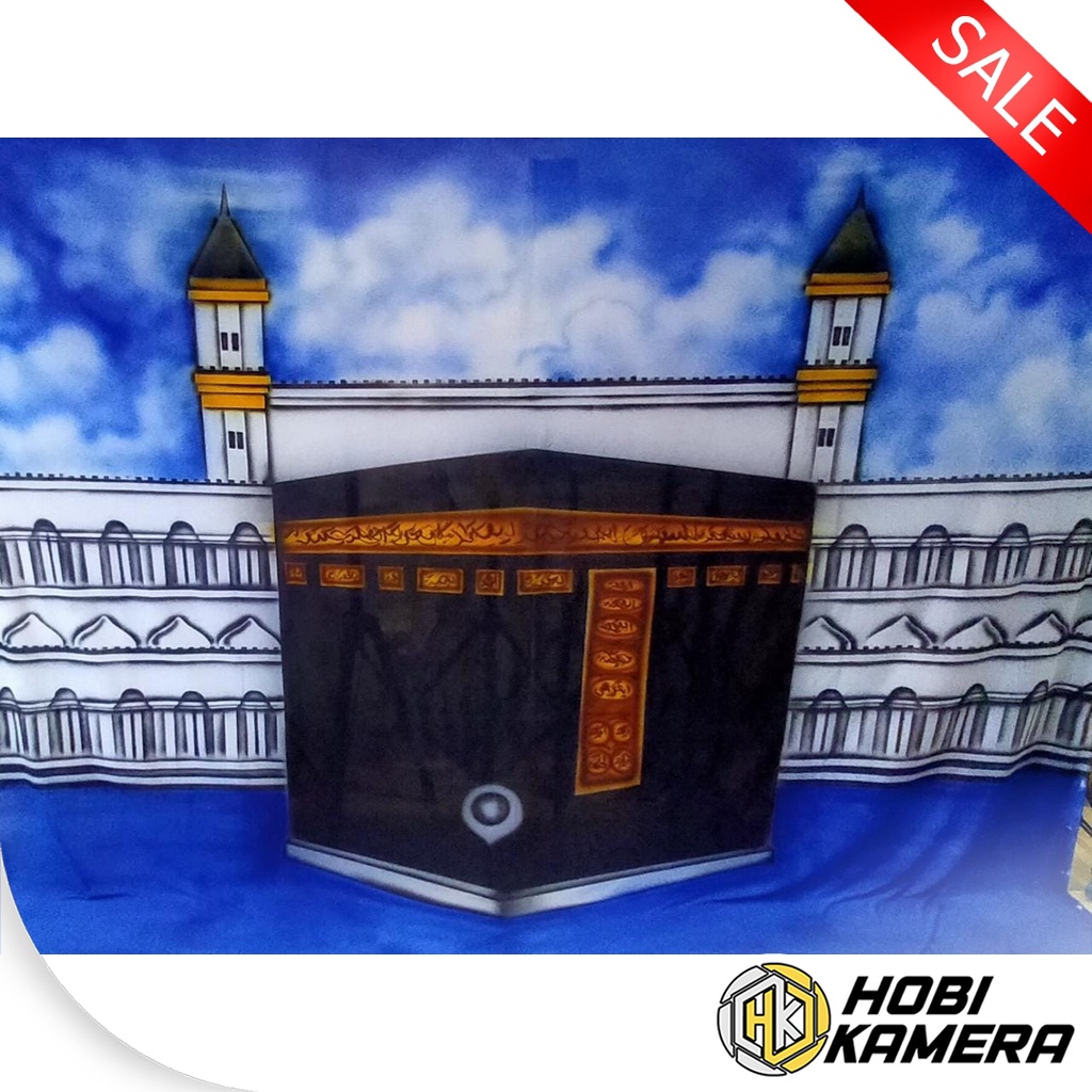 Jual Background Muslim Backdrop Foto Kabah ukuran 2,5x3meter | Shopee ...