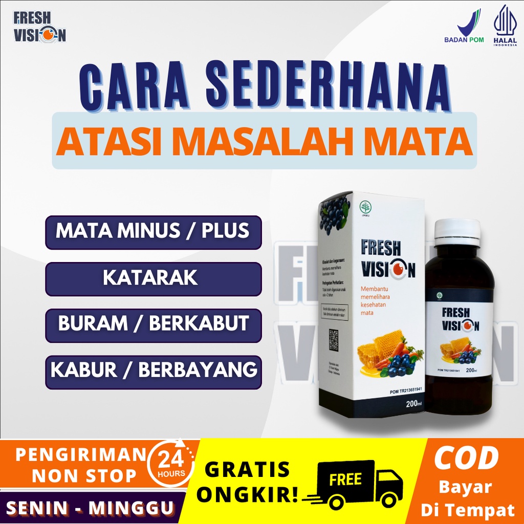 Jual Fresh Vision Obat Mata Herbal Mampu Mengobati Mata Minus, Mata ...