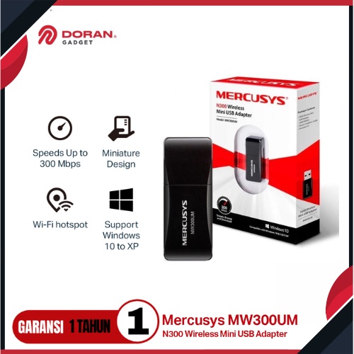 Jual Mercusys MW300UM N300 Wireless Mini USB Adapter | Shopee Indonesia