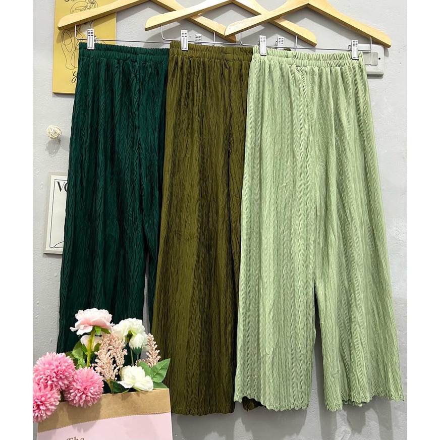 Jual Halo_kulot125 | kulot plisket padi | pleated pants | celana kulot hyget wanita | kulot ...
