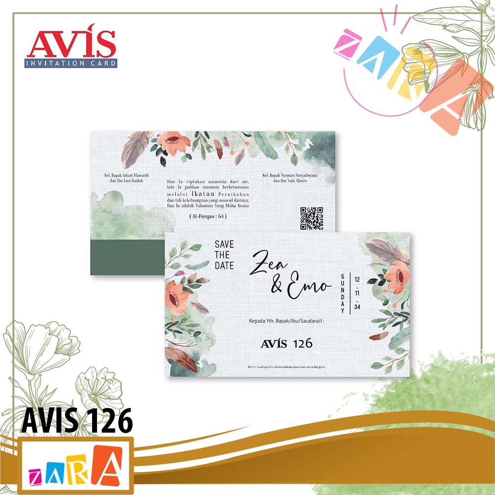 Jual Blangko Undangan Avis 126 Harga Murah | Shopee Indonesia