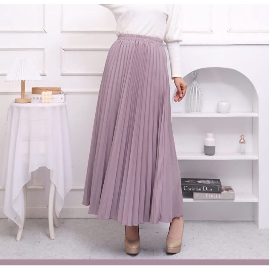 Jual SALE !! Ahlami- Yuri Skirt Rok Plisket Premium Plisket Skirt Premium Rok Formal Rok Kerja ...