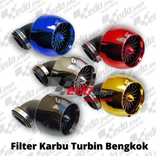 Jual Filter Karbu Turbin Bengkok Filter Saringan Udara Motor Jamur ...