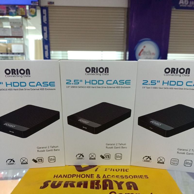 Jual Case HDD eksternal NVMe / Enclosure sata usb 3.0/ type C Orion ...