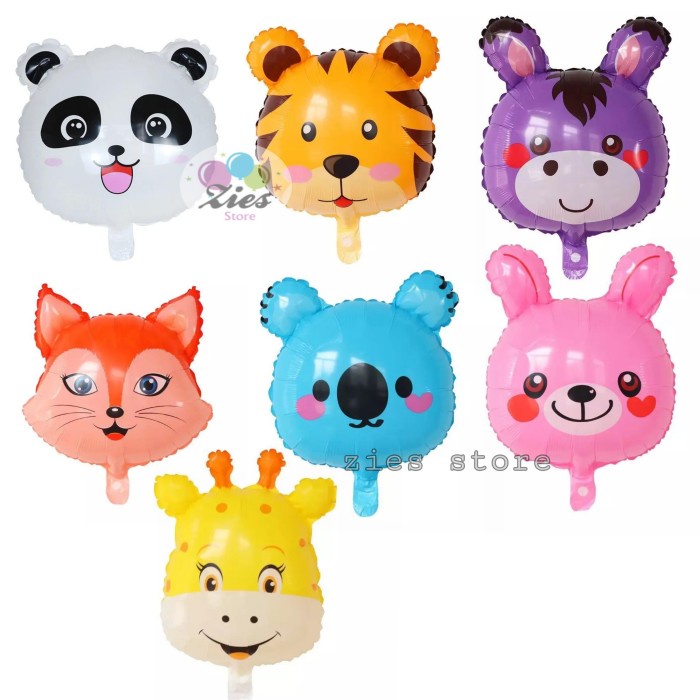 Jual Balon Animal 18 inch / Balon Foil Kepala Hewan / Balon Kepala ...