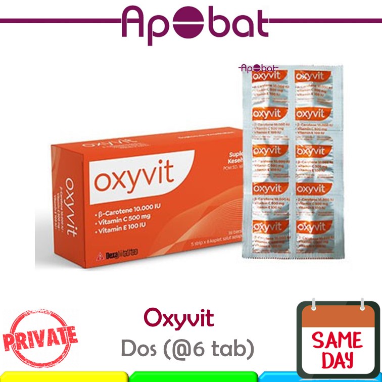 Jual - ApObat - OXYVIT DUS isi 30 Tablet Kaplet Multivitamin Vitamin A ...