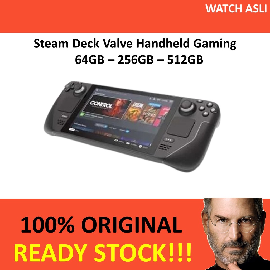 Jual Steam Deck Valve Handheld Gaming 64GB 256GB 512GB Original 64 256 ...
