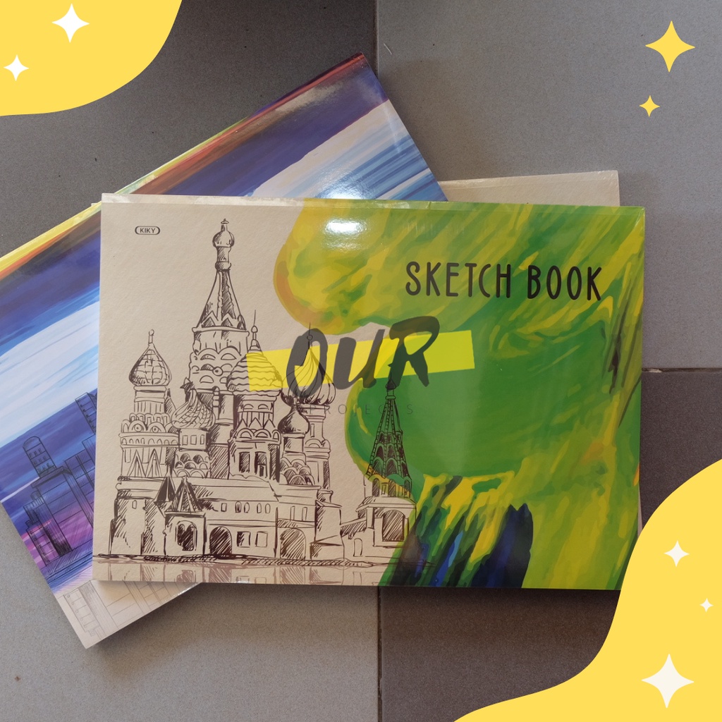Jual SKETCH BOOK/ BUKU GAMBAR/ SKETSA A3 A4 KIKY BISA DILEPAS [Our ...