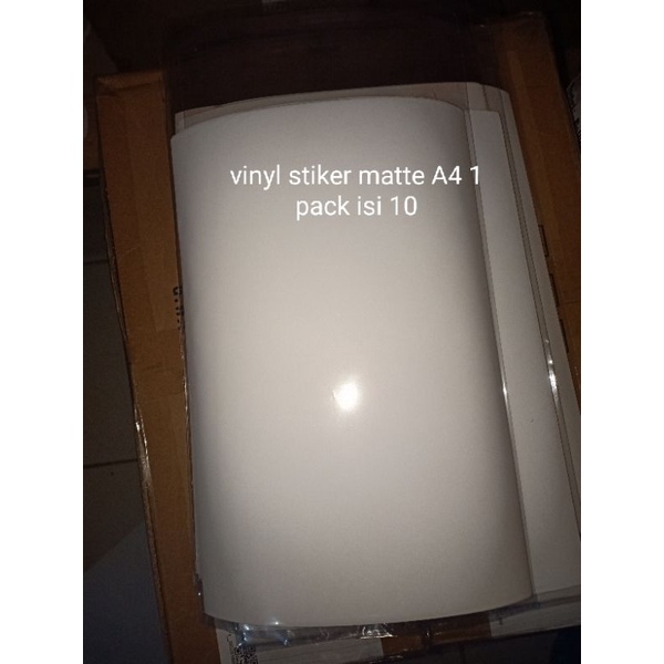 Jual Kertas Sticker Vinyl Matte 150GR gsm A4 waterproof stiker vinyl ...