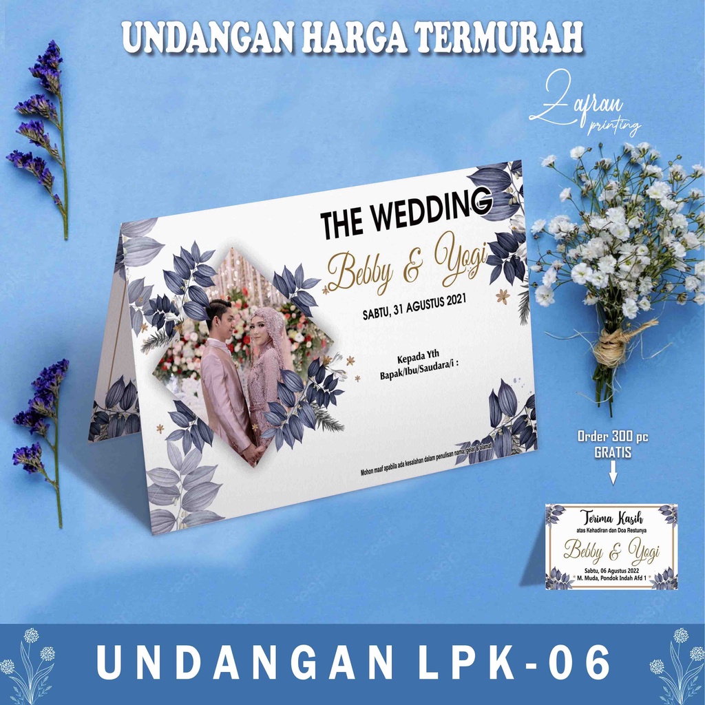 Jual Kartu Undangan Pernikahan Murah, Cantik, Elegant, Simpel, Vintage ...