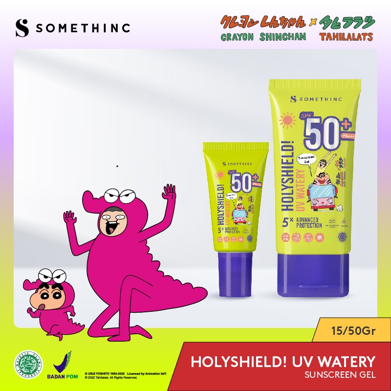 Jual GLAM - SOMETHINC Holyshield! UV Watery Sunscreen Gel SPF 50+ PA ...