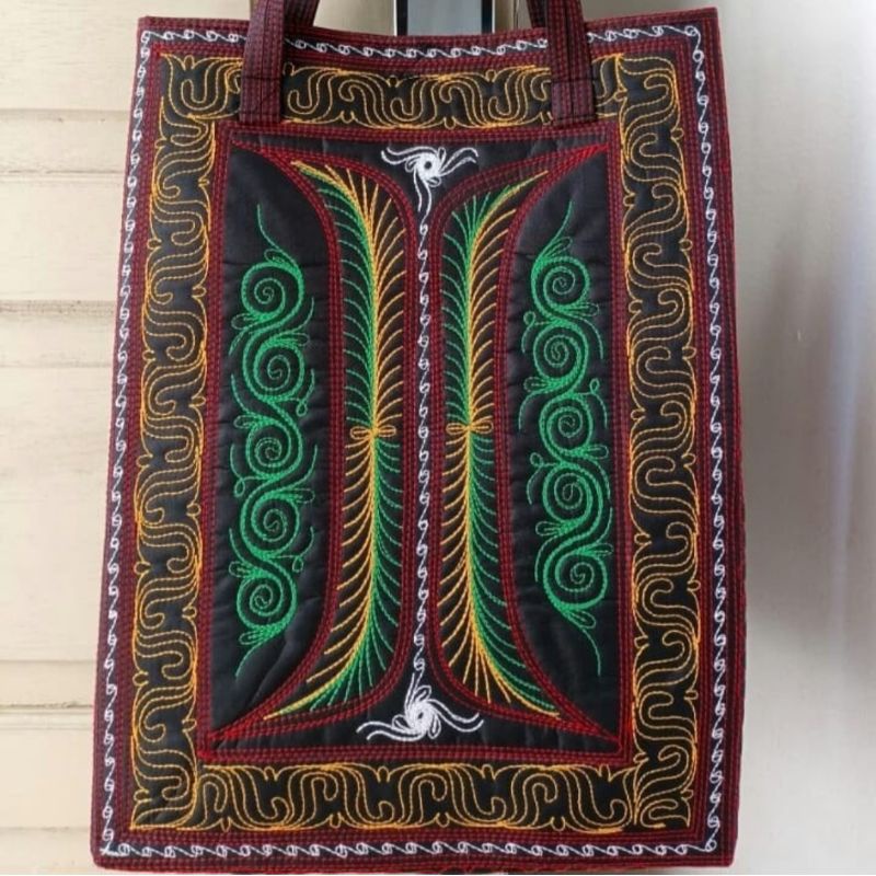 Jual Tas Empang bordiran khas Aceh / Tote bag motif khas Aceh / Tas ...