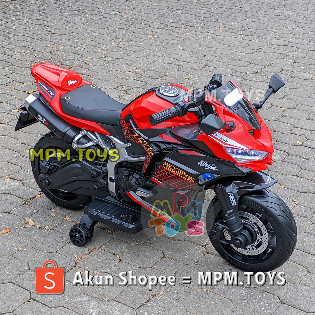 Jual (GRAB/GOJEK) Mainan Motor Aki GP H2R NINJA H2R H2 GP NINJA ZX ...