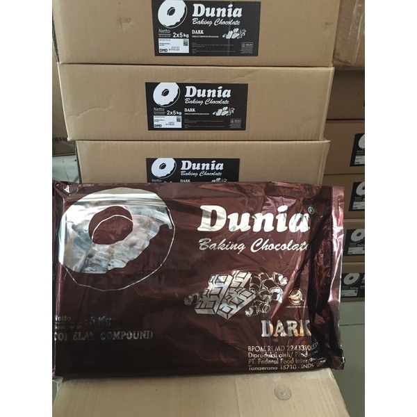 Jual Dunia Baking Chocolate 5kg Coklat Batang Dark Chocolate Compound ...