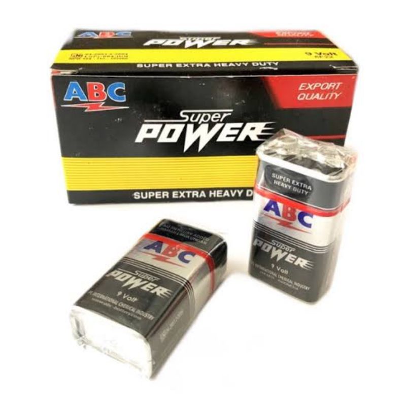 Jual BATERAI PETAK ABC SUPER POWER 9V (1 PCS) | Shopee Indonesia