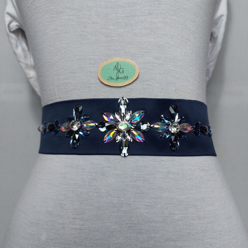 Jual Belt Payet Rangkai Diamon Sewarosky permata || payet rangkai jahit ...