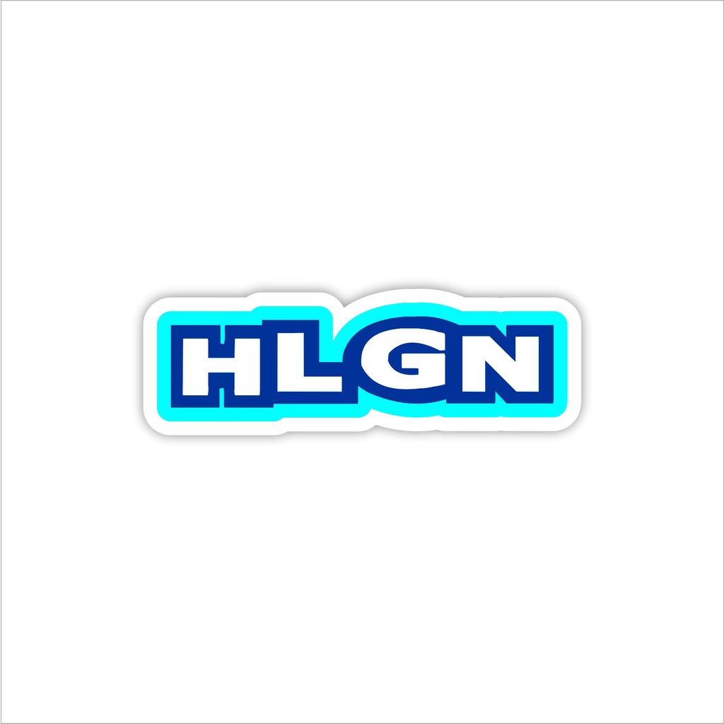 Jual STIKER BRAND DISTRO SATUAN HLGN BAHAN GRAFTAC ANTI AIR STIKER ...