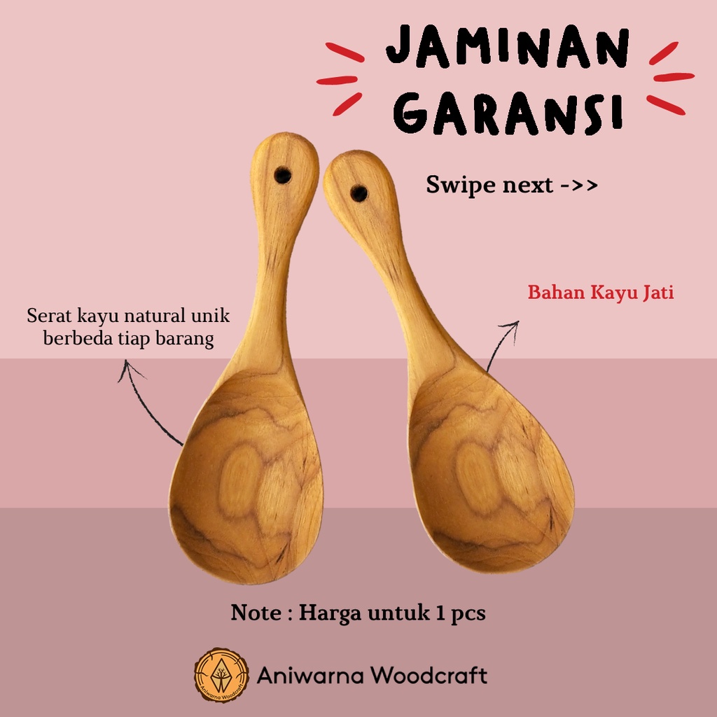 Jual Centong Nasi Kayu Jati Tua Asli / Entong / Sendok Nasi Kayu Jati ...