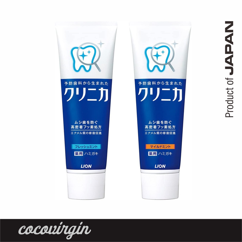 Jual LION CLINICA Japan Toothpaste Mild Mint 130g | Shopee Indonesia