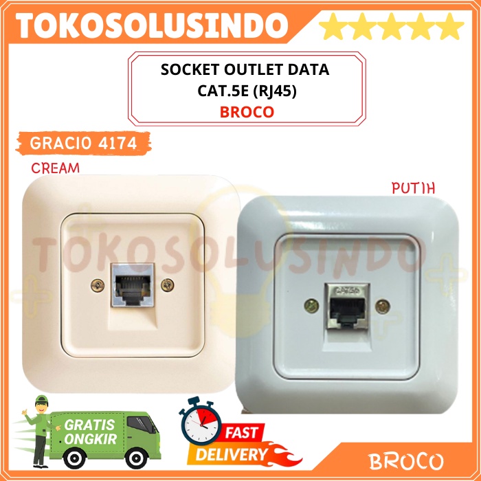 Jual STOP KONTAK DATA CAT5 / RJ45 | Shopee Indonesia