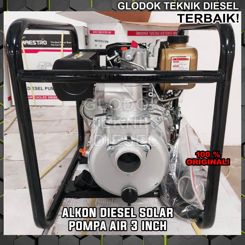 Jual Mesin Pompa Air Sawah Alkon 3 INCH Diesel Solar Type L 80 C Water ...