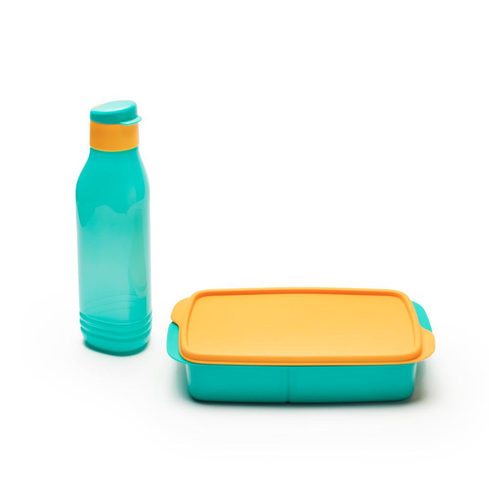 Jual PROMO Tupperware Cool Teen New Paket Tempat Makan Plus Botol Air ...