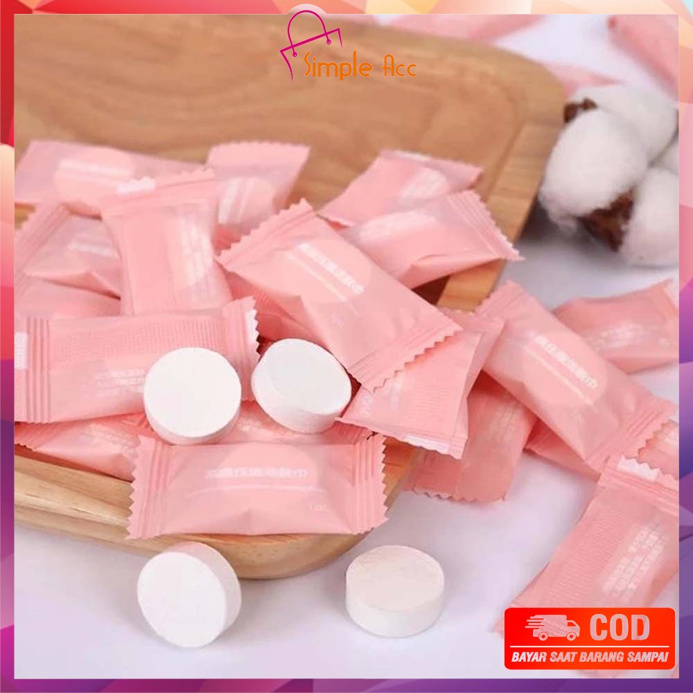 Jual DO-K142 Tissue Bulat Mini Travel Sekali Pakai / Masker Wajah ...