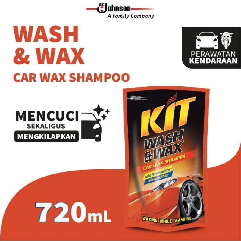 Jual Kit Wash and Wax 720ml Shampo Wax Mobil Motor | Shopee Indonesia
