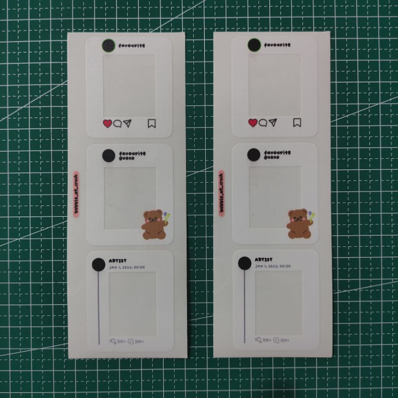 Jual (bubble_at_crush) SNS frame stickers sheet kiss cut | Shopee Indonesia