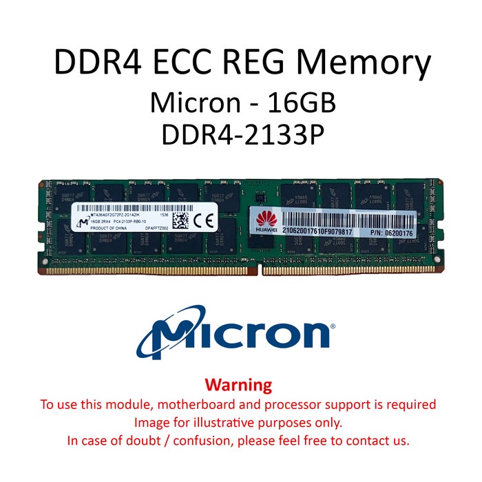 Jual Micron Server Memory RAM DDR4 ECC REG RDIMM 2133P 2400T 2666V 8GB ...