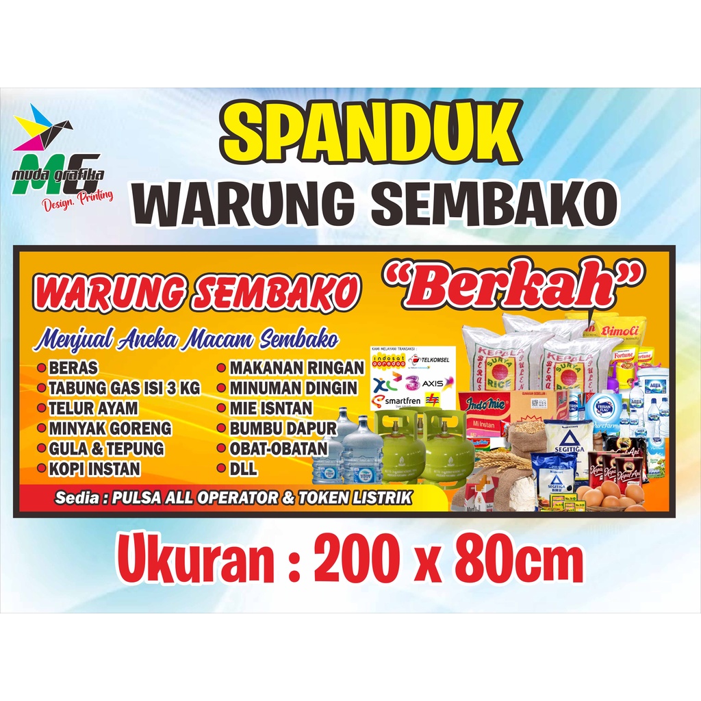 Jual Spanduk Warung Sembako/Spanduk Toko | Shopee Indonesia