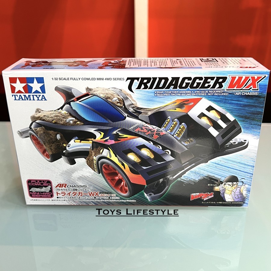 Jual Mainan Rakit Mobil Tamiya Mini 4WD - Tridagger WX (ORIGINAL) | Shopee Indonesia