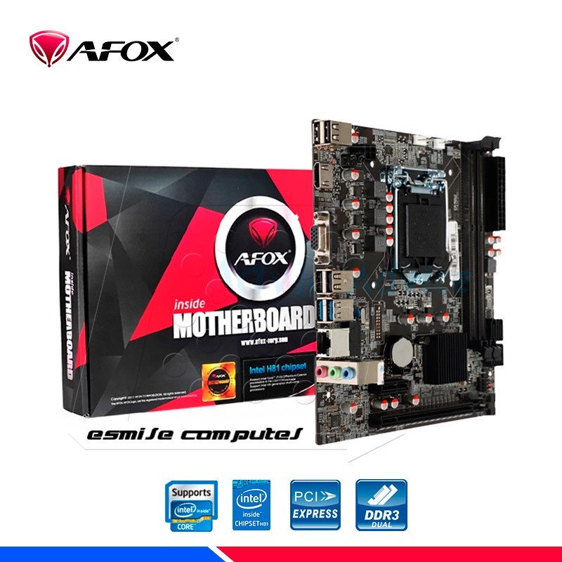 Jual MOTHERBOARD AFOX IH81-MA2-V4 Chipset Intel H81, Socket LGA1150 ...