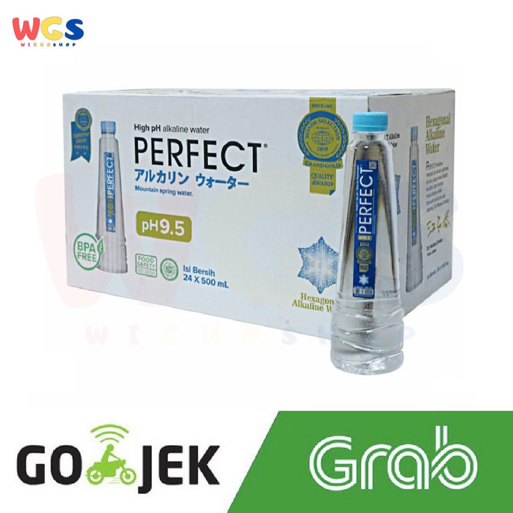 Jual Perfect Alkaline Water 24 blt x 500 ml - Gojek / Grab | Shopee ...