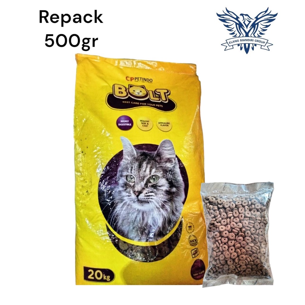 Jual BOLT REPACK 500gr Makanan Kucing Bolt Catfood Bolt Repack | Shopee ...