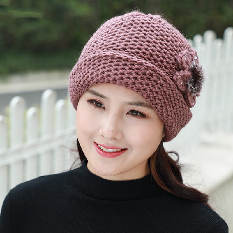 Jual JG - Kupluk Wanita FAshion Topi Rajut Penghangat Aksesoris Musim ...
