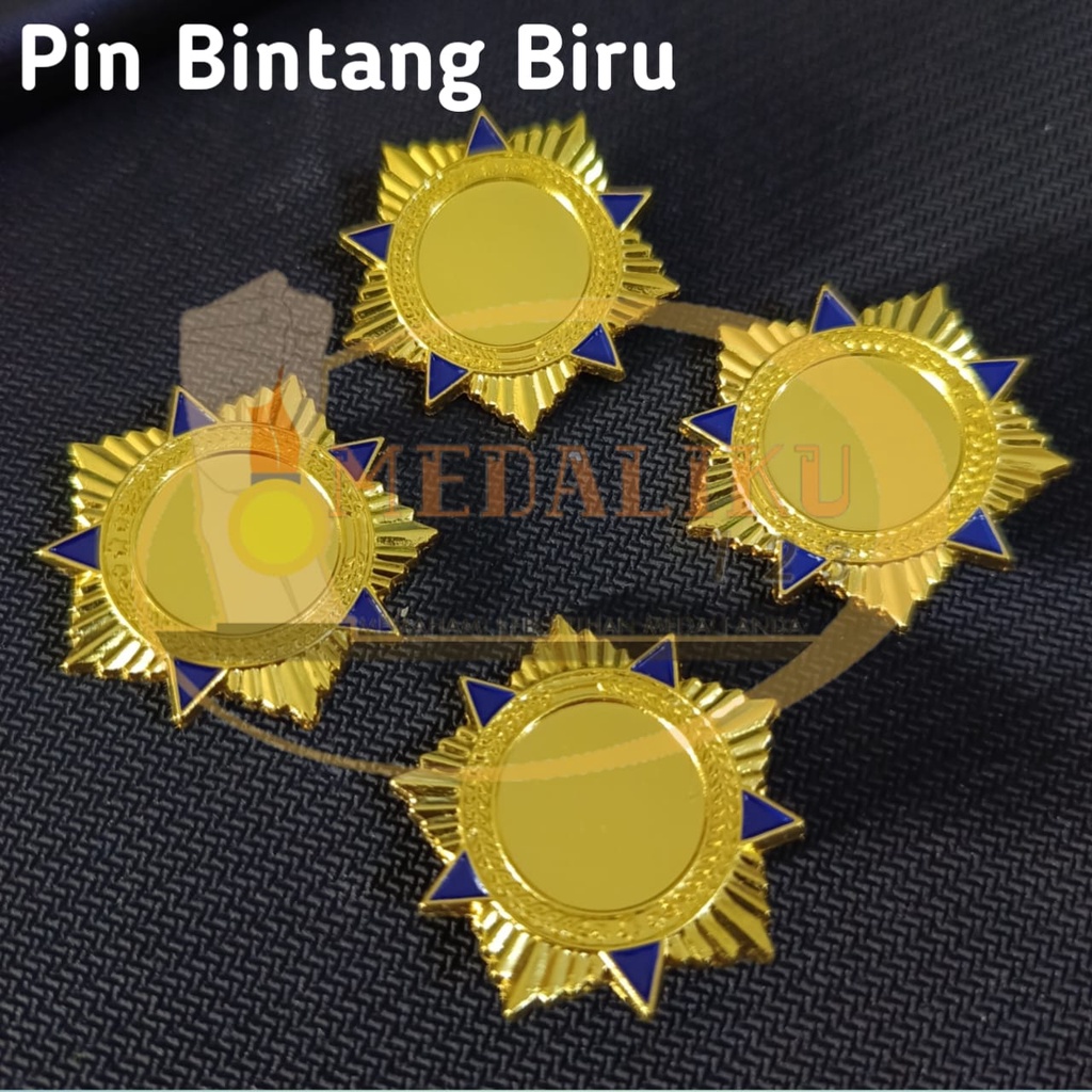 Jual PIN PENITI KOSONGAN Pin Bintang 5 Biru Pin Organisasi | Shopee ...