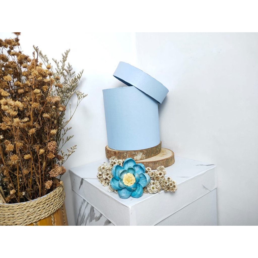 Jual Bloom box/round box/box bunga/box bulat/diameter 13 T10 | Shopee ...