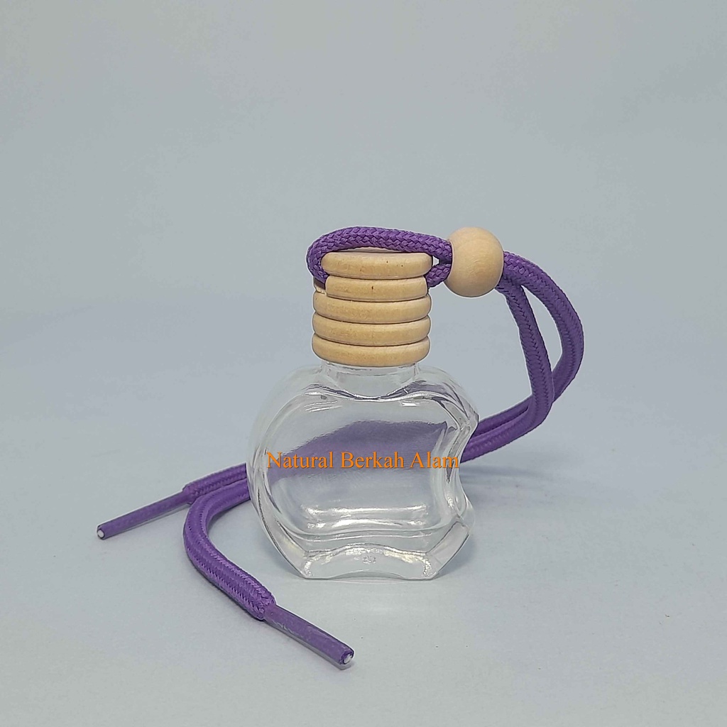 Jual Botol Parfum Gantung 8 Ml Apel Tutup Kayu Bulat / Botol Kaca ...