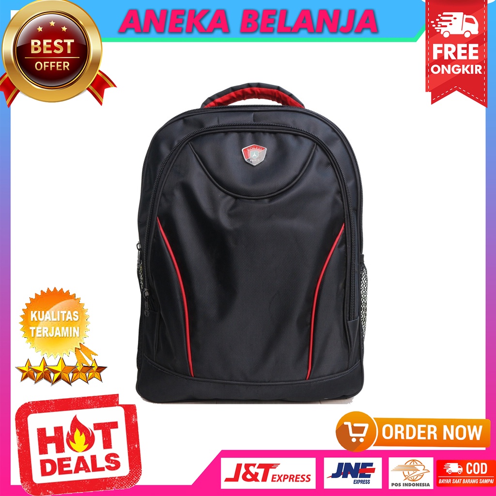 Jual Tas Ransel Pria Polo Polos Hitam Diklat Pelatihan Dinas Kerja ...