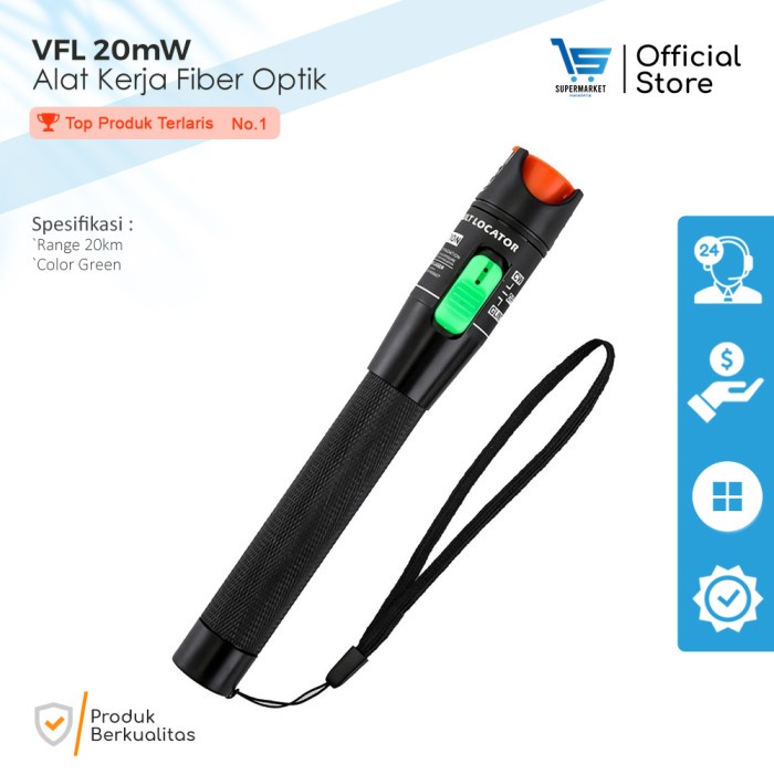Jual Visual Fault Locator (VFL) fiber optik 20mw | Shopee Indonesia