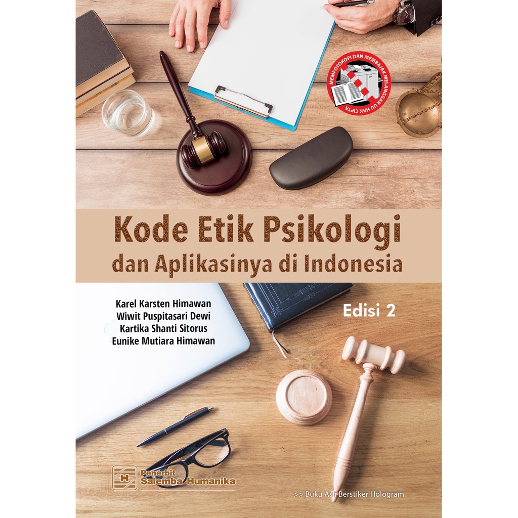 Jual Buku ORIGINAL - Buku Kode Etik Psikologi dan Aplikasinya di ...