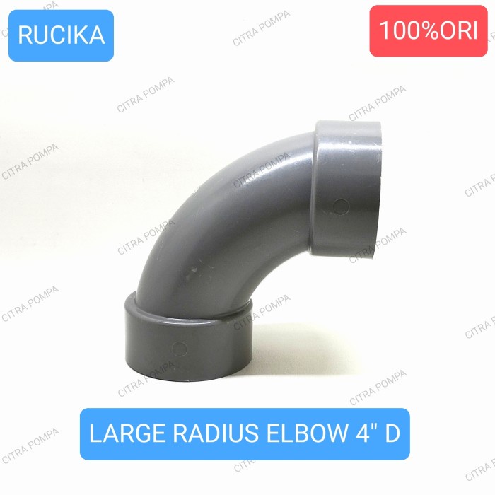 Jual Laku Rucika Large Radius Elbow 4" D / Knee Long 4" Aw / Keni Panjang 4" Aw | Shopee Indonesia
