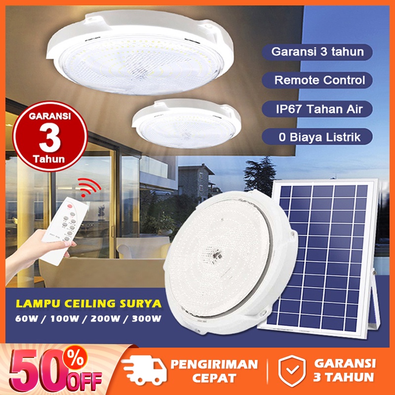 Jual BELILCD Lampu Langit-langit Surya LED Solar Ceiling Lampu ...