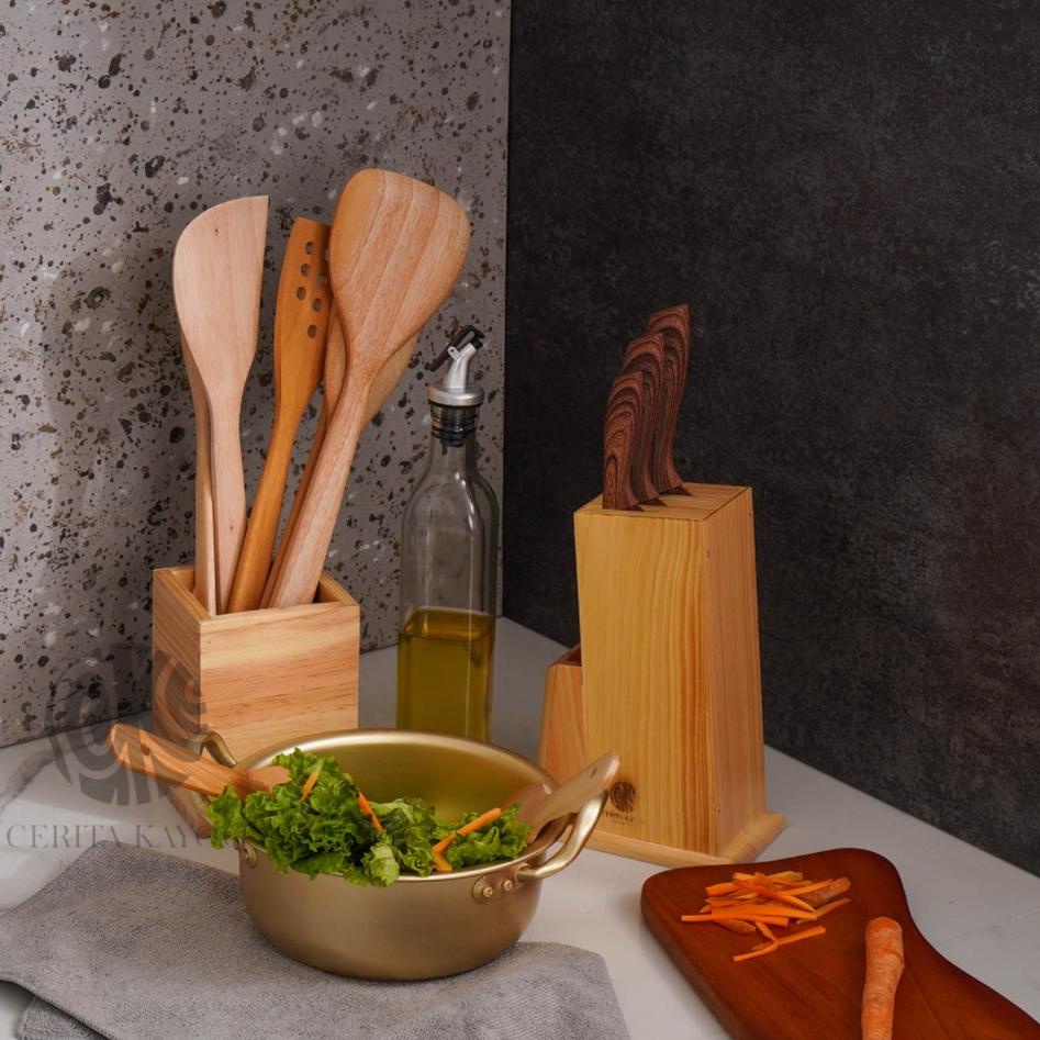 Jual ♧ FREE GRAFIR Spatula Kayu SET (8pcs) | Spatula Sutil Kayu | Sodet ...