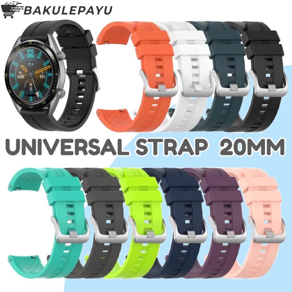 Jual STRAP TALI JAM SMART WATCH 20MM 20 MM GARIS UNIVERSAL HUAWEI ...