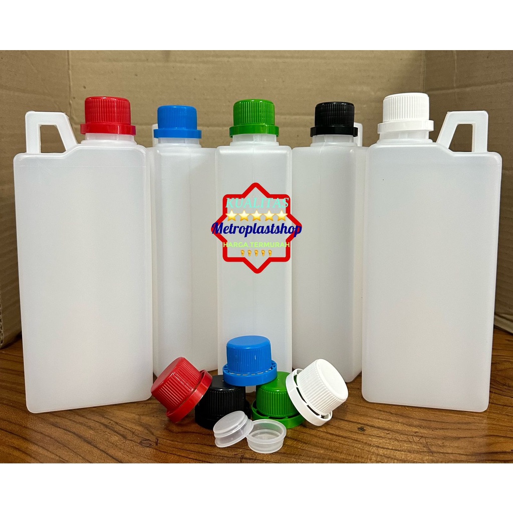 Jual jerigen 1 ltr 1 liter jirigen 1 liter derigen 1 ltr kotak TINGGI ...